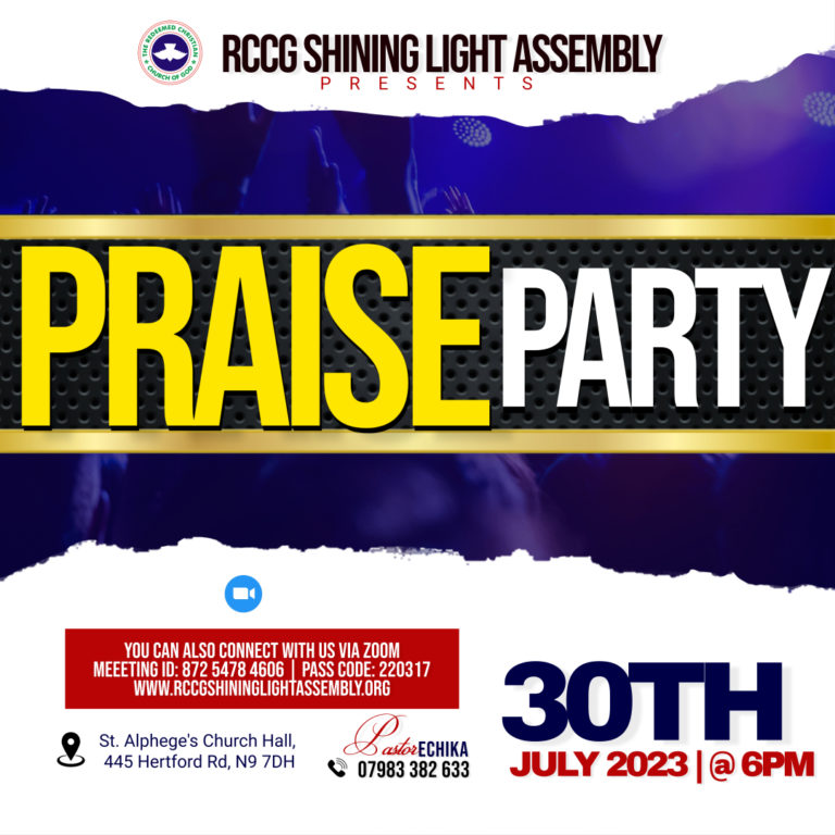 Praise Party - July 2023 - RCCG Shining Light Assembly, Edmonton, London