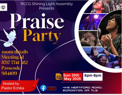 Praise Party - May 2025 - RCCG Shining Light Assembly, Edmonton, London